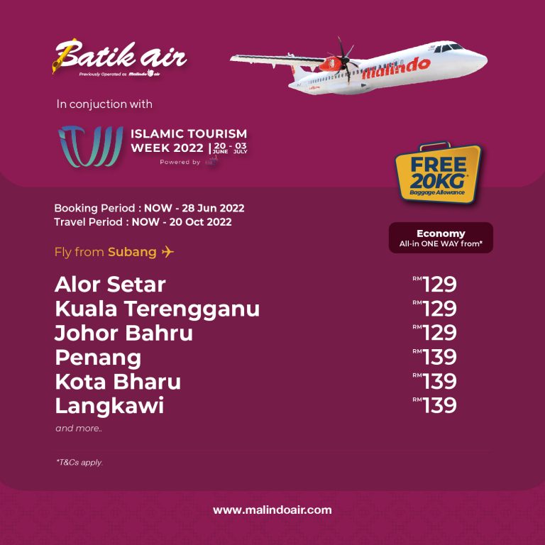 Special Travel Promotions with Batik Air – Islamic Tourism Week 2022